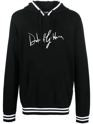 Dolce & Gabbana Logo-print Detail Drawstring Hoodie