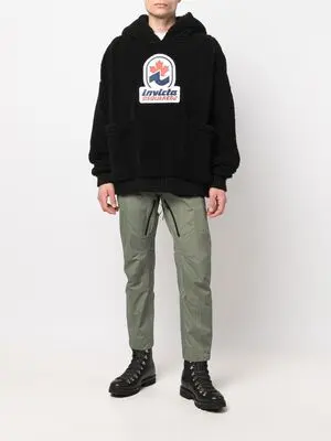 Dsquared2 Fleece Hoodie With Logo Patch