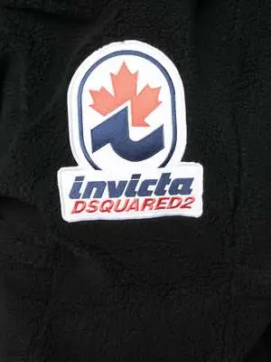 Dsquared2 Fleece Hoodie With Logo Patch