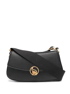 Stella McCartney Logo Clasp Flap Bag - Black