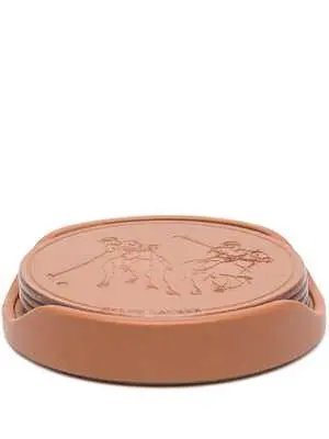 Ralph Lauren Garrett Leather Coasters