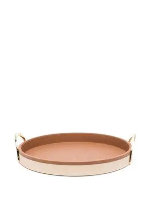 Ralph Lauren Garrett Leather Embossed-print Tray