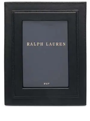 Ralph Lauren Brennan Leather Photo Frame - Black