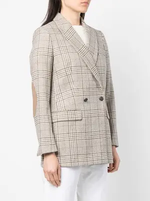 Lorena Antoniazzi Check-pattern Patch Blazer