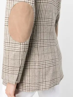 Lorena Antoniazzi Check-pattern Patch Blazer