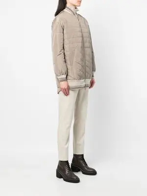 Lorena Antoniazzi Quilted Bomber Jacket - Neutrals