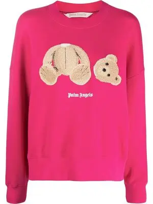 Palm Angels Teddy Bear Print Sweatshirt