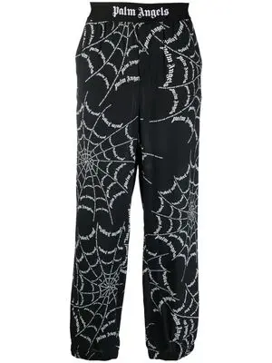 Palm Angels Spider Web Print Track Pants