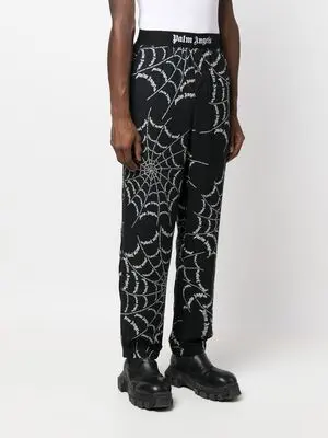 Palm Angels Spider Web Print Track Pants
