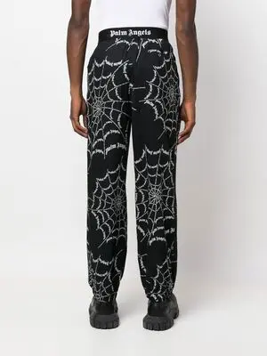 Palm Angels Spider Web Print Track Pants