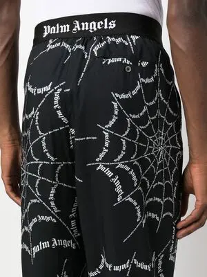 Palm Angels Spider Web Print Track Pants