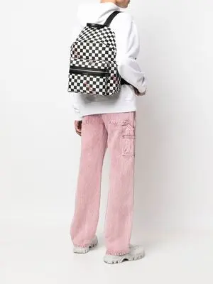 Palm Angels Damier Check Print Backpack
