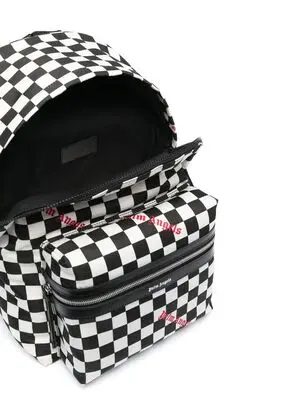 Palm Angels Damier Check Print Backpack