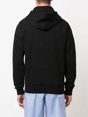 Lacoste Logo-patch Cotton Hoodie - Black