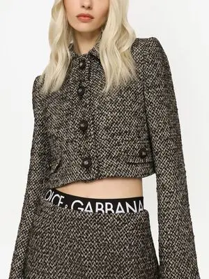 Dolce & Gabbana Cropped Tweed Jacket