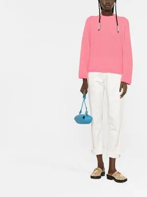 FORTE_FORTE Ribbed Knit Jumper - Pink