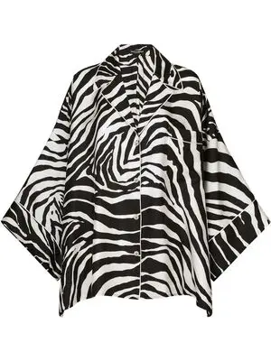 Dolce & Gabbana Zebra-print Twill Shirt