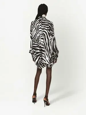 Dolce & Gabbana Zebra-print Twill Shirt