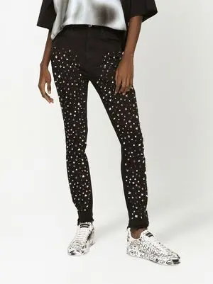Dolce & Gabbana Audrey Studded Skinny Jeans