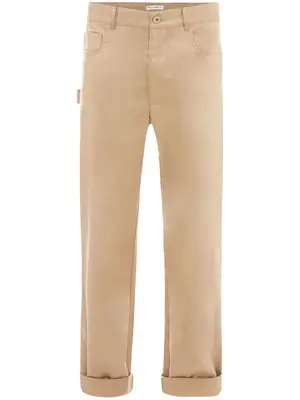 JW Anderson Straight-leg Chino Trousers - Neutrals