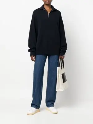 Extreme Cashmere High-neck Zipped Jumper