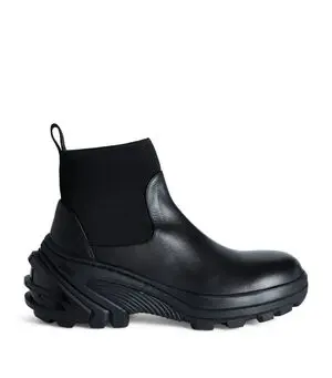  1017 Alyx 9sm Leather Chelsea Boots With Removable Sole