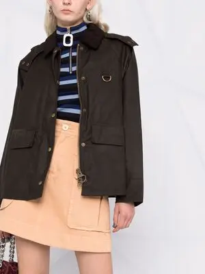 Barbour Avon Wax-cotton Hooded Jacket