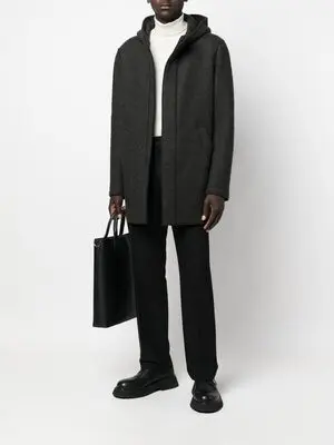 Harris Wharf London Hooded Wool Coat
