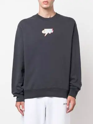 Off-White Thund Skate-print Sweatshirt - Grey
