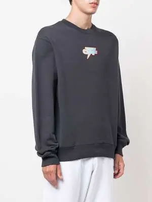 Off-White Thund Skate-print Sweatshirt - Grey