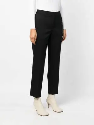 JIL SANDER Cropped Tailored Trousers - Black