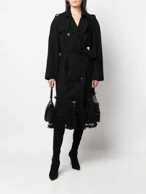 Viktor & Rolf Ruffle-hem Trench Coat