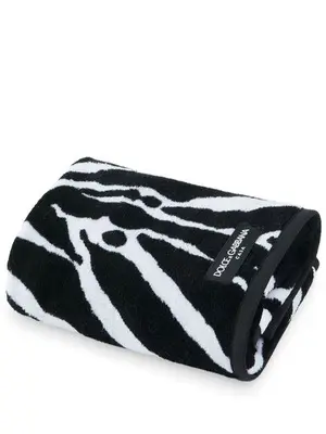 Dolce & Gabbana Terry Cotton Guest Towel - Black