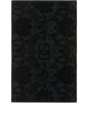 Dolce & Gabbana Cotton Terry Bath Mat - Black