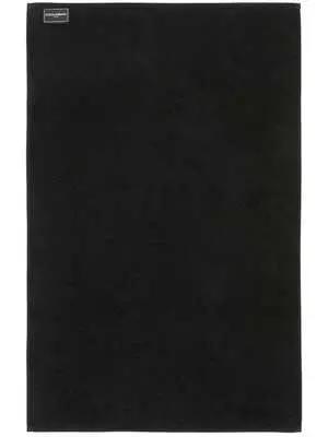 Dolce & Gabbana Cotton Terry Bath Mat - Black