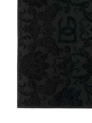 Dolce & Gabbana Cotton Terry Bath Mat - Black