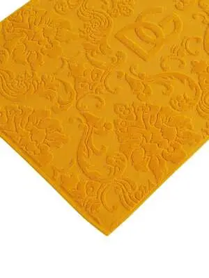 Dolce & Gabbana Cotton Terry Bath Mat - Yellow