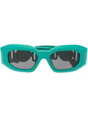 Versace Medusa Head Oval-frame Sunglasses - Green