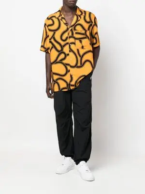 COUNTY OF MILAN Marcelo Burlon Drawstring-fastening Waistband Trousers