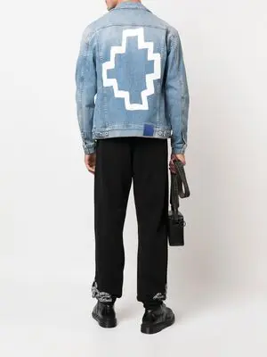 COUNTY OF MILAN Marcelo Burlon Logo-print Denim Jacket