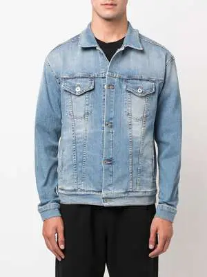COUNTY OF MILAN Marcelo Burlon Logo-print Denim Jacket