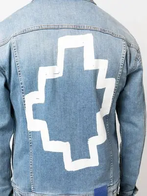 COUNTY OF MILAN Marcelo Burlon Logo-print Denim Jacket