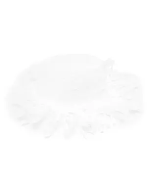Red Valentino Interwoven Straw Design Sun Hat - White