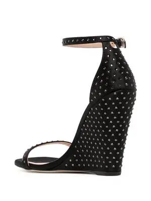 STUART WEITZMAN Nudistshine Studded Wedge Sandals