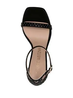STUART WEITZMAN Nudistshine Studded Wedge Sandals