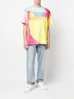 Moschino Logo Colour-block T-shirt