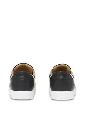 Burberry House Check Lace-up Sneakers - Black