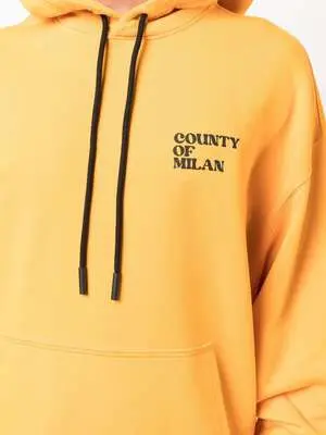 COUNTY OF MILAN Logo-print Pullover Hoodie