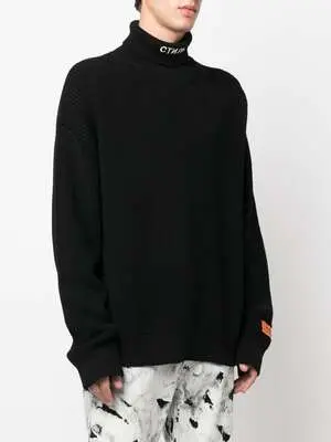 Heron Preston Embroidered Roll-neck Jumper