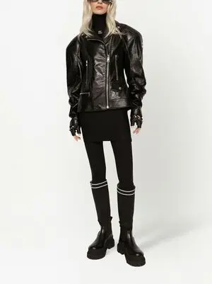 Dolce & Gabbana Leather Biker Jacket